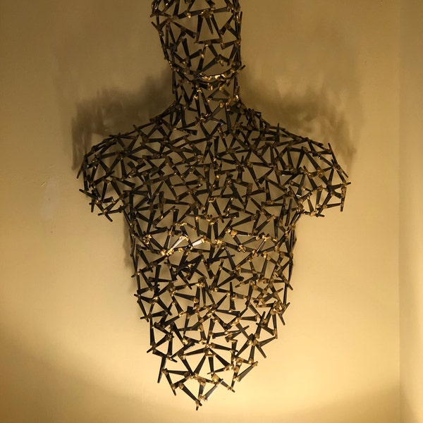 ARC Signed Corey Ellis Mid Century Retro Vintage Metal Wall Sculpture ...