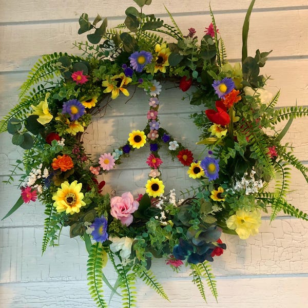 Peace Sign, Peace, Wildflower, Greenery,floral,grapevine, Spring ...