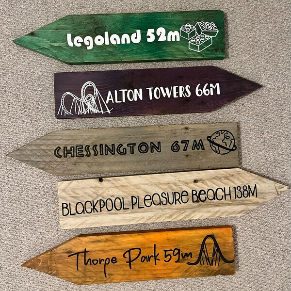 Large Custom Distressed Wood Arrow Signs PER ARROW Eco Friendly ...