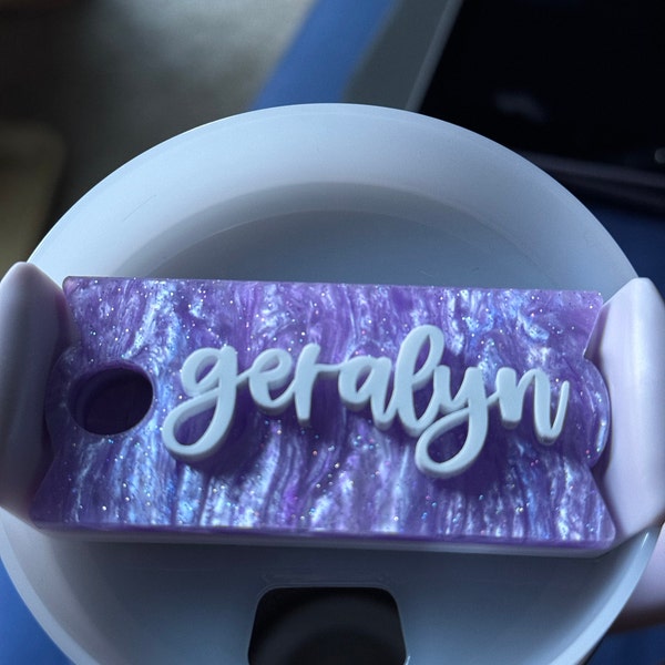 Stanley Name Plates Lid Toppers Cup Accessories Personalized Name Tag ...