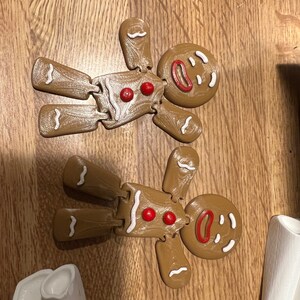 Flexi Print-in-place GINGERBREAD ORNAMENT STL for 3D Printing - Etsy