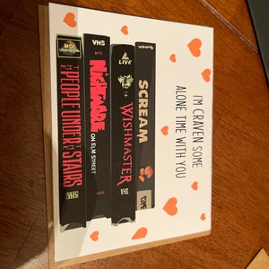Scream Love Valentine Card Horror Movie Anniversary Card Personalized ...