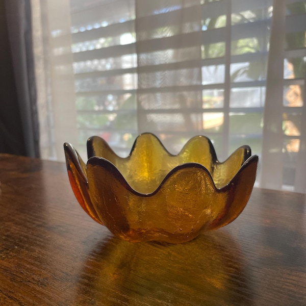 Vintage Yasemin Large Brilliant Hand Cut Glass Crystal Bowl, Turkish - Etsy
