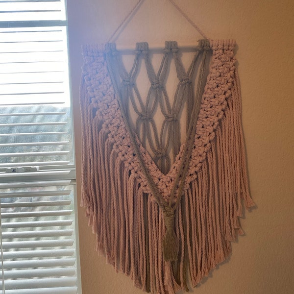 PDF TUTORIAL Beginner Macrame Wall Hanging, Easy Macrame Pattern Pdf ...
