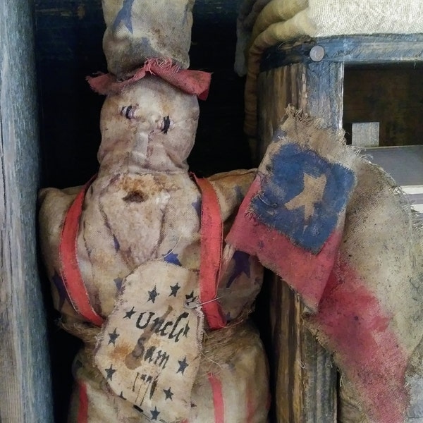 Primitive ~ Grungy GINGERBREAD Man Doll Pattern ~ Instant Download ...