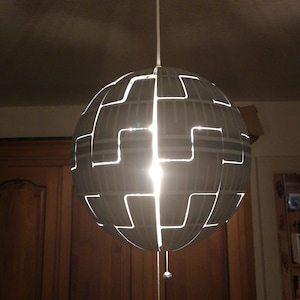 Ikea PS 2014 Star Wars Death Star Exploding Pendant Ceiling Light Lamp ...