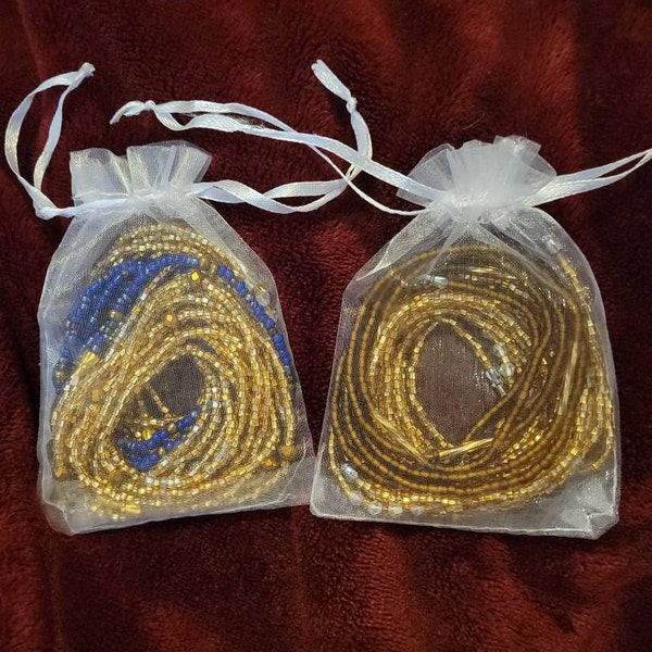 Gold and Diamond Waist Beads| Belly Chain Weight Control African Beads ...
