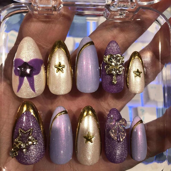 Spirit Blossom Ahri Press on Nails | League of Legends Inspired | Ahri ...