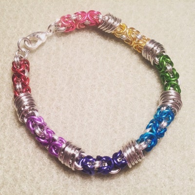 Chainmaille Tutorial Rosetta Chain Maille Bracelet - Etsy