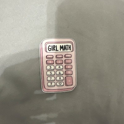 Girl Math Sticker / Tiktok Sticker / Stanley Cup Sticker / Kindle ...
