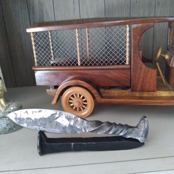 Hand Forged Iron Rebar King Cobra Snake, Blacksmith Made, Steel Snake ...