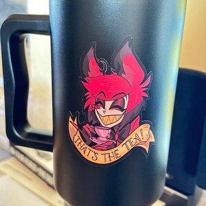 Thats the Tea hazbin Hotel Alastor Sticker - Etsy