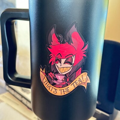 Thats the Tea hazbin Hotel Alastor Sticker - Etsy