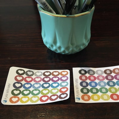 PRINTABLE ROSE Gold Planner Stickers Weekly Planner Kit Erin - Etsy