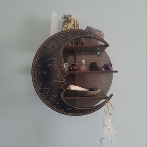 Witch Shelf Wiccan Shelf Wiccan Decor Altar Shelf 3moon | Etsy