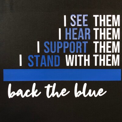 Back the Blue SVG Support Law Enforcement - Etsy