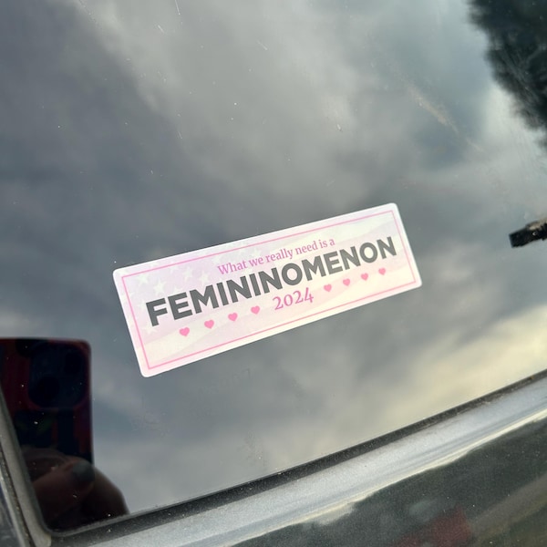 Femininomenon 2024 Vinyl Sticker - Women's Rights, Leftist, Pro-choice ...