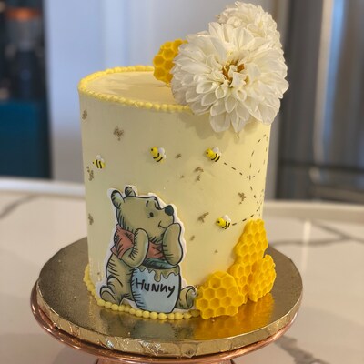 Honey Bear Watercolor Digital Clipart, Bear With Honey Pot Png, Honey ...