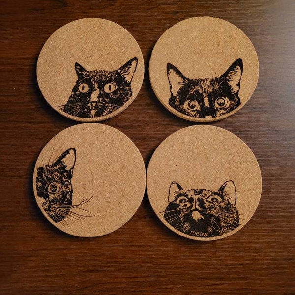 Cork Coasters - New York City - NYC - Set of 4 - Etsy