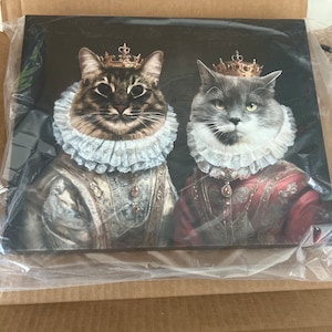 Custom Royalty Pet Portrait, Renaissance Dog Portrait, Renaissance Cat ...