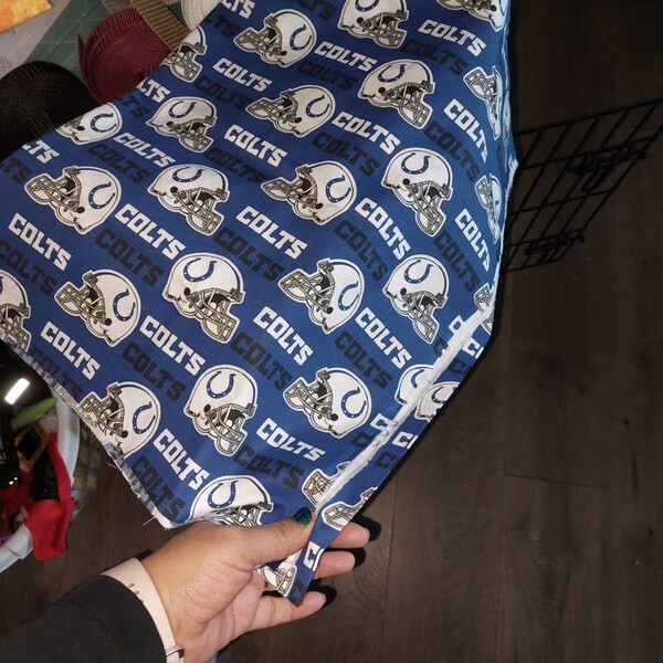 Indianapolis Colts Fabric 100% Cotton Officially Licensed - Etsy