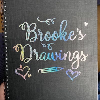 A4 Personalised Drawing Sketchbook Artist Book Teenage Doodle Book ...