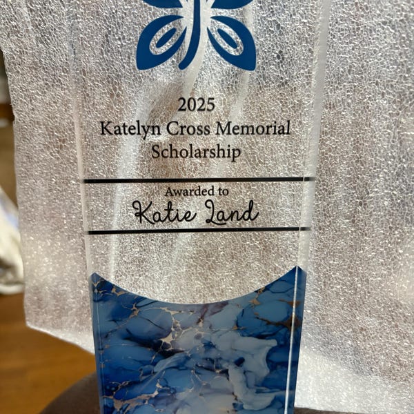 Personalized Acrylic Award Plaque, Custom Engraved Trophy for Corporate ...