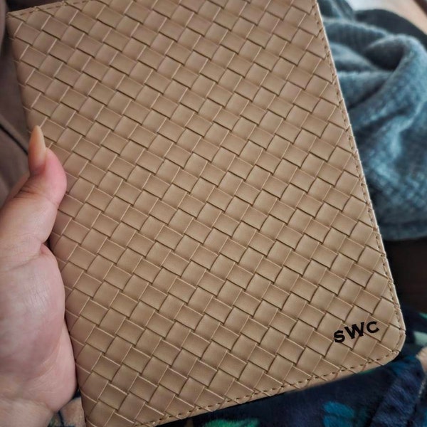Woven Beige Leather iPad Case | Boho Chic Cover for iPad Pro/air | iPad ...