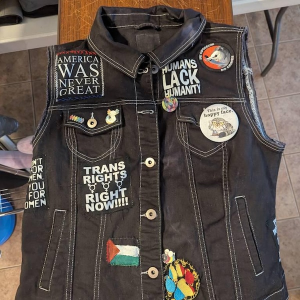 Sew on Patch | Humans Lack Humanity | Crust Punk Patch | Battle Jacket ...