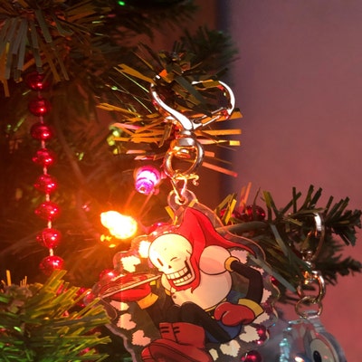 2 Sans Papyrus WD Gaster Skeleton Holo Acrylic Keychain - Etsy