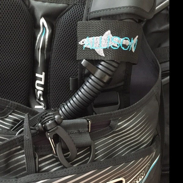 Personalized Embroidered Scuba BCD Name Tag Badge - Etsy