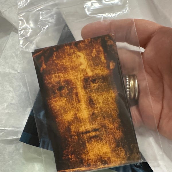 Shroud of Turin + Veil of Manoppello Holy Face of Jesus Prayer Card - Etsy
