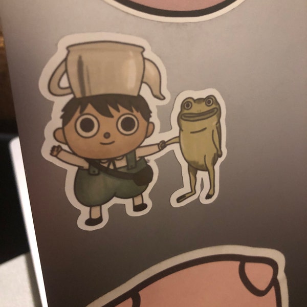 Jason Funderburker OTGW Inspired Watercolor Frog Playing Piano Sticker ...