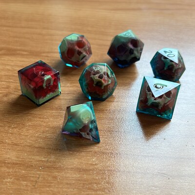 Dice Set Skull Sharp Edge, D&D Dice Set for Dungeons and Dragons D and ...