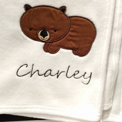 Wombat Applique Design , Instant Digital Download File for Machine ...