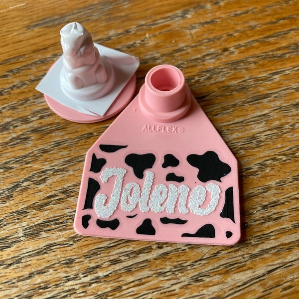 Custom Engraved Livestock Ear Tag - Laser Engraved Goat Pig Sheep Ear ...