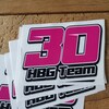 3 X Custom Racing Numbers - Vinyl Stickers Decals - Race Motorcycle ...