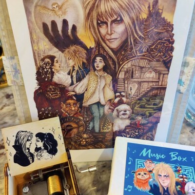 Labyrinth Music Box Hand-cranked Music Box Fantasy Music Box Mini ...