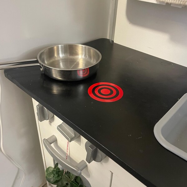 Kid's Play Kitchen Electric Stove Burner Decals - Replacement Vinyl ...