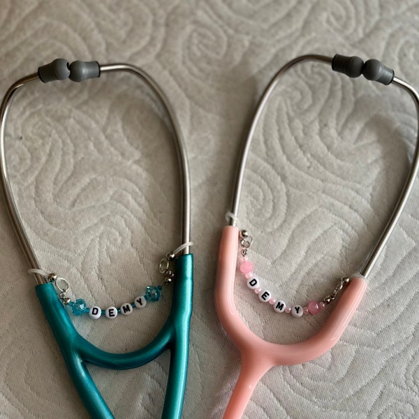 Handmade Beaded Stethoscope Name ID Customized Personalized With Your ...