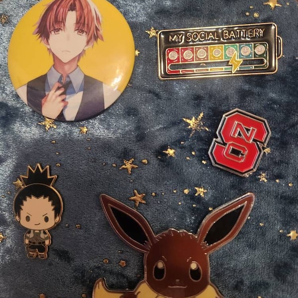 My Social Battery Sliding Pin- Black - Etsy