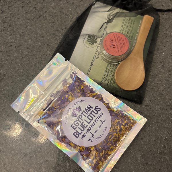 Triple Lotus Pre-ground Blend Egyptian Blue Lotus Sacred White Lotus ...