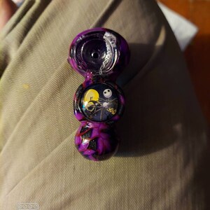 Custom Space Stitch Glass Smoking Pipe Girly Pipes Unique | Etsy