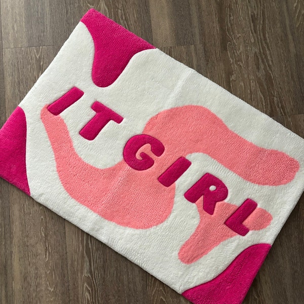Custom Tuft Rug / Personalized Fluffy Rug, Housewarming Gift, It Girl ...