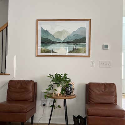 Aspen Tree Wall Art Spring Tree Art Print Abstract Watercolor Painting ...