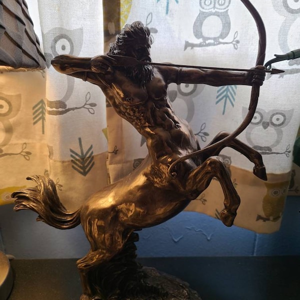 Centaur With Bow & Arrow Greek Figurine Sculpture Statue Cold Cast ...