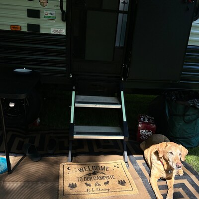 Welcome to Our Campsite Personalized Doormat for Camper Doormat for ...