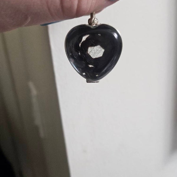 Medium Deep Fillable Silver or Gold Heart Locket Secret Message Locket ...