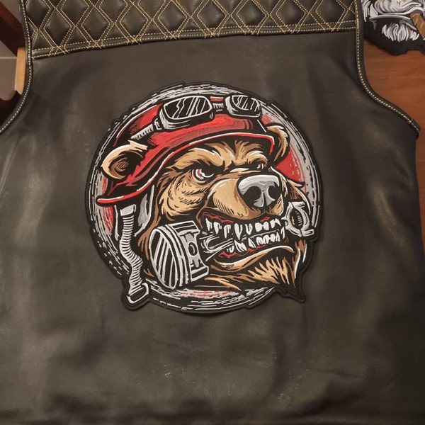 ENGINE BEAR Large Back Patch - Etsy