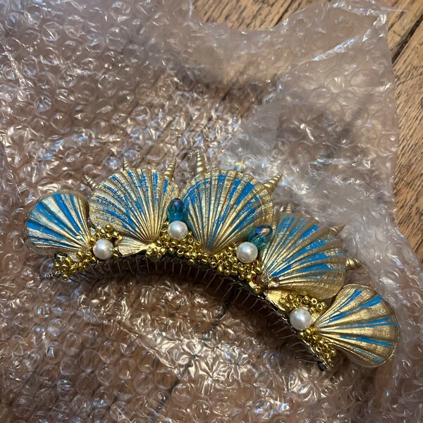 Seashell Atlantis Tiara Tourqoise Magic - Etsy